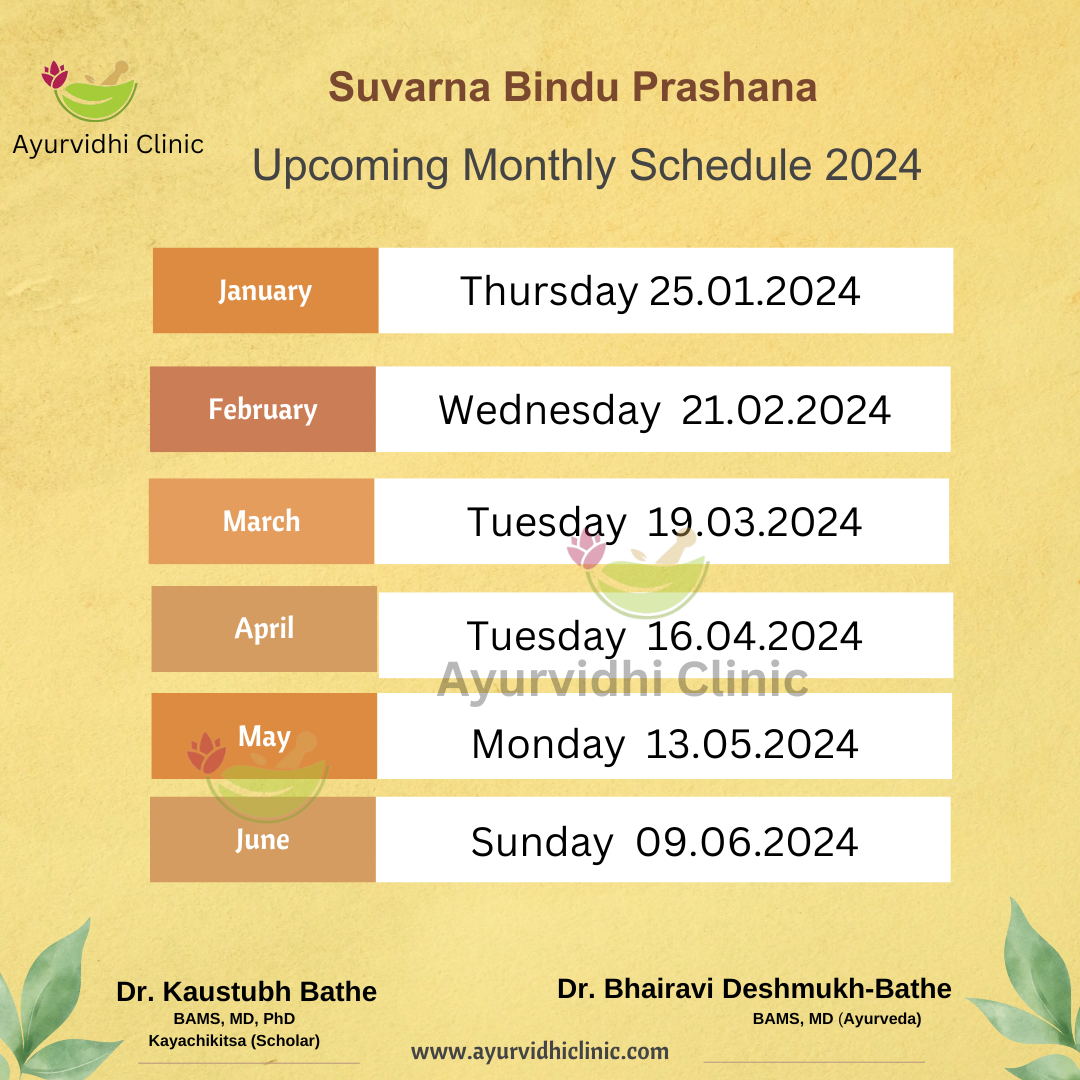 Suvarna Prashana - Ayurvidhi Clinic